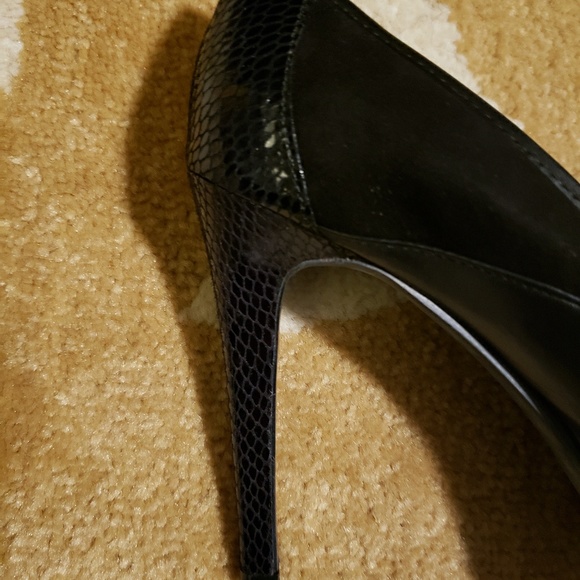 Gianni Bini | Shoes | Gianni Bini Black Snake Heel Stiletto | Poshmark